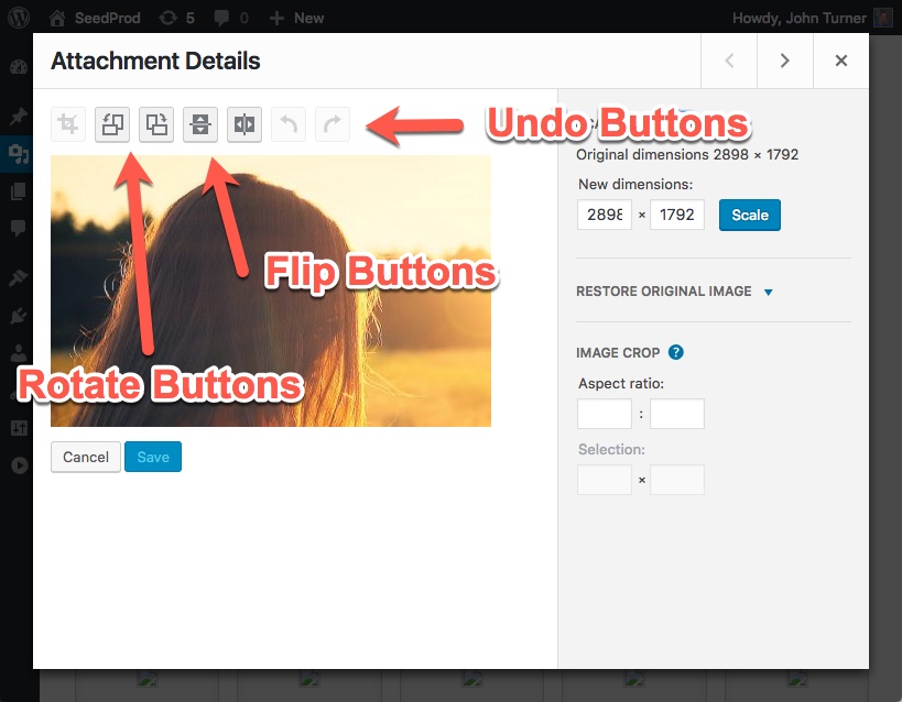 How To Resize An Image In Wordpress And Other Image Editing Capabilities Seedprod