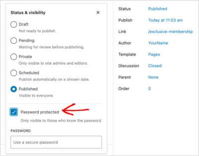 How to Password Protect a WordPress Page Step-by-Step