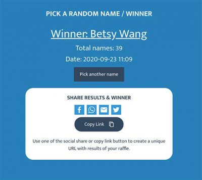How to Pick a Random Winner for Social Media Contests