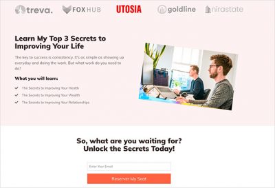 21 High-Converting Squeeze Page Examples for 2025