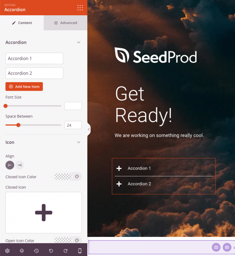 Accordion Block - SeedProd