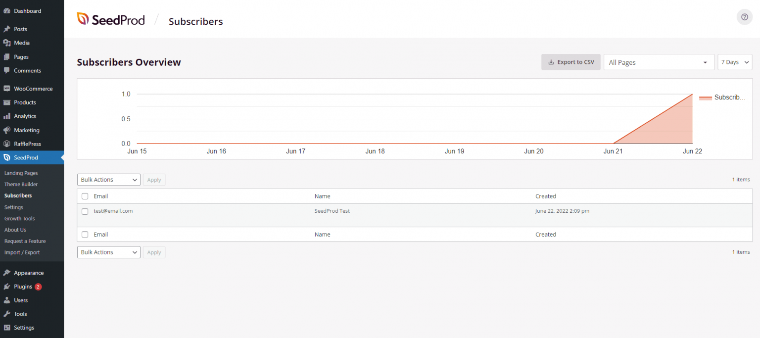 Optin Form Block - SeedProd