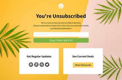 8 Effective Email Unsubscribe Page Examples + Easy Tutorial