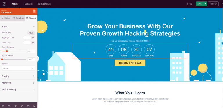 Countdown Block - SeedProd