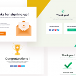 Responsive WordPress Thank You Page Templates + Examples