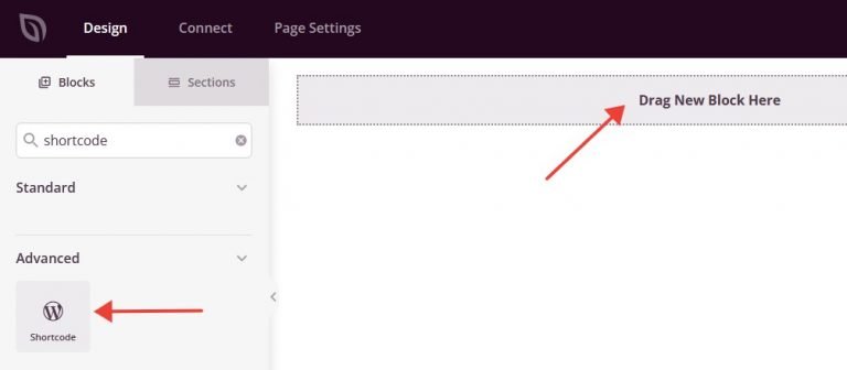 Bloque de código corto - SeedProd