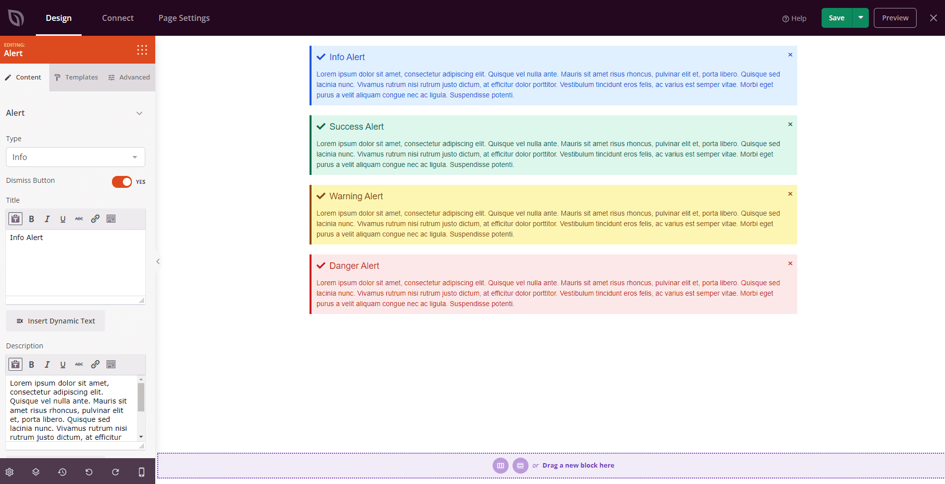 Alert Block - SeedProd