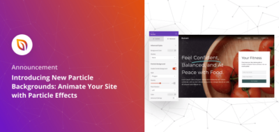 Introducing Particle Backgrounds: Animations in a Few Clicks