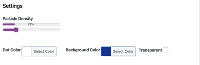 How to Create an Animated Particle Background in WordPress
