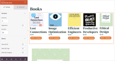 Downloads Grid Block (Easy Digital Downloads) - SeedProd