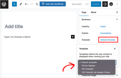 How to Make a Page Full Width in WordPress - SeedProd