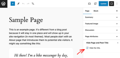 How to Hide Your Page Title in WordPress (5 Methods)