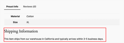 How to Customize the WooCommerce Additional Information Tab