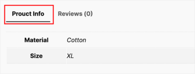 How to Customize the WooCommerce Additional Information Tab