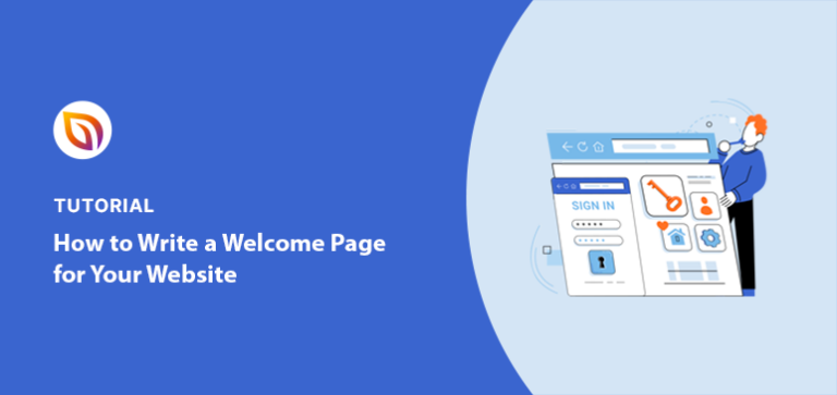 How to Write a Welcome Page for Your Website (+ Examples)