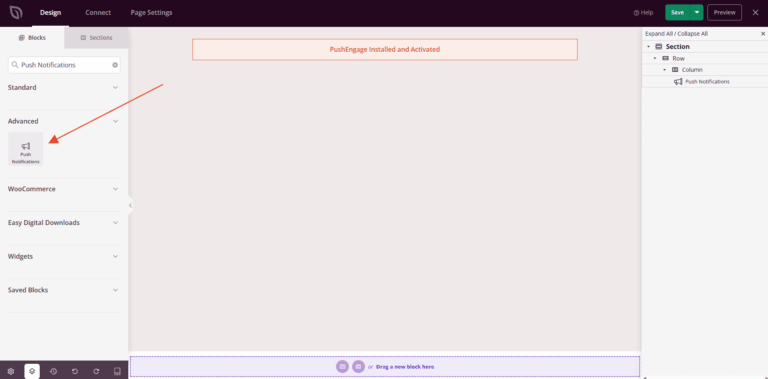 Push Notifications Block Pushengage Seedprod